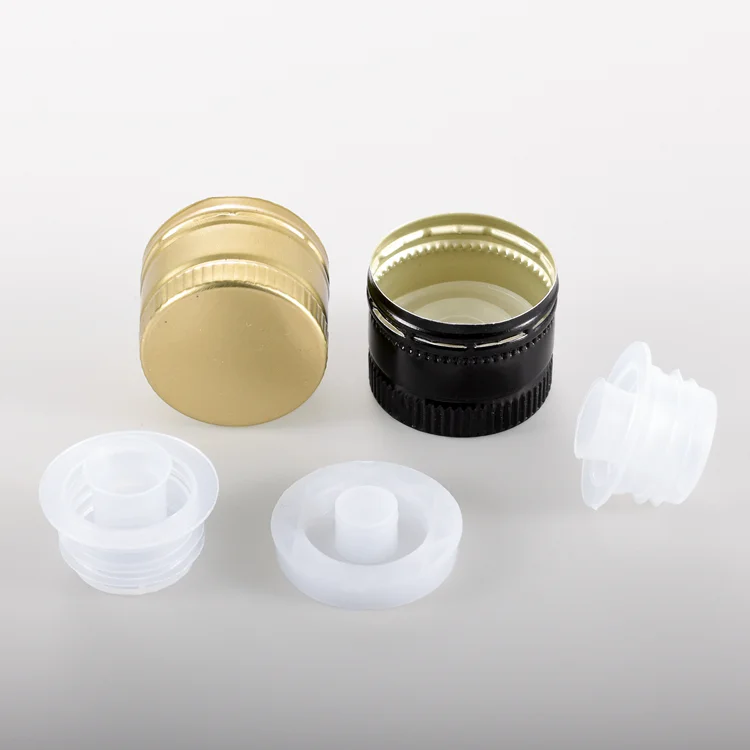 Wholesale Standard Size Black Plastic Screw Caps 31.5*24 Mm Aluminium ...