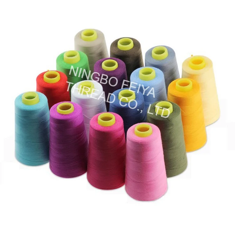 100% polyester sewing thread for Machine use and home use multi ...