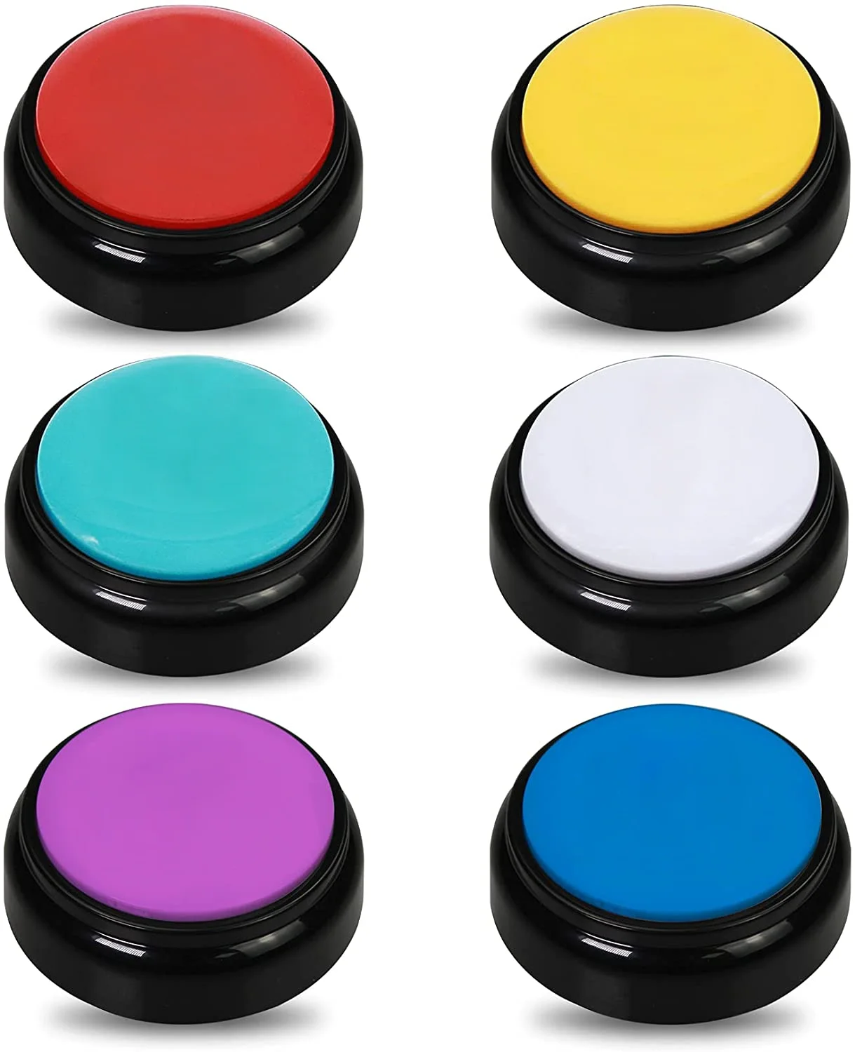 4 Piece Set Recordable Buttons for Dogs - Voice Training