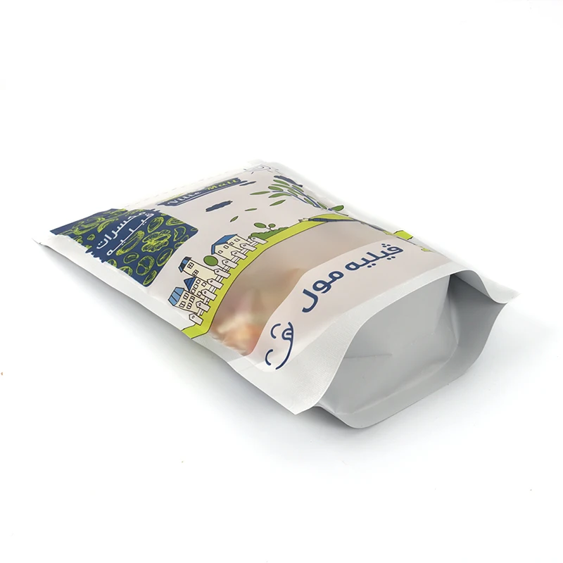 Custom Printed Recyclable Plastic Doypack Matte Zipper Resealable Food Packaging Stand Up Pouch ...