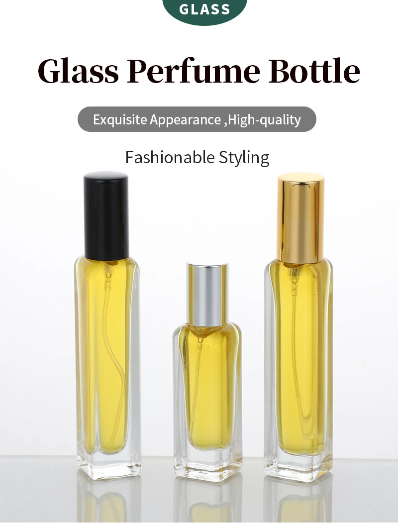 Custom Label Logo Empty Long Thin Glass Travel Spray Perfume Bottles ...