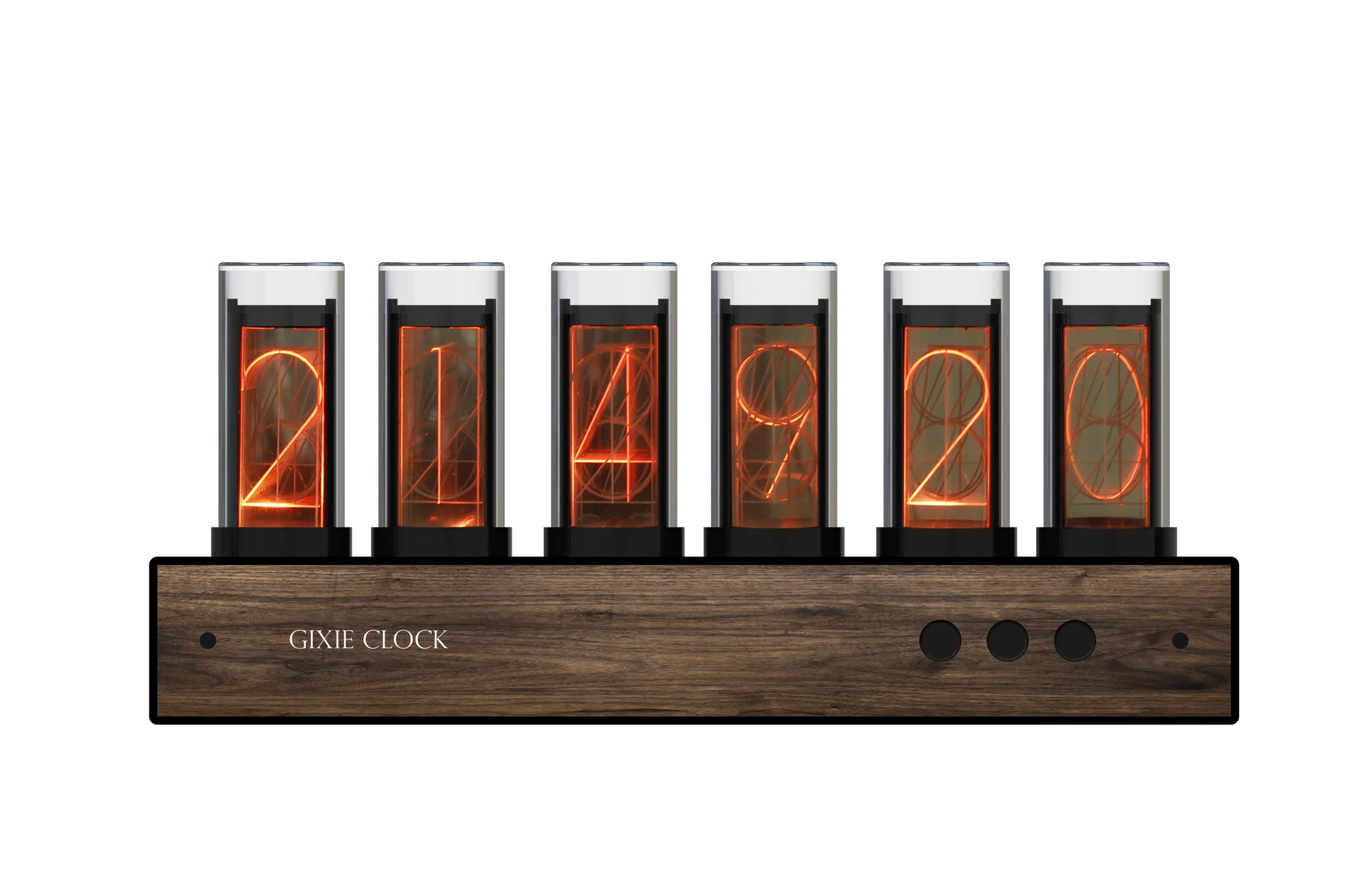 Better Digital RGB Glow Tube Clock - Retro Gixie Style
