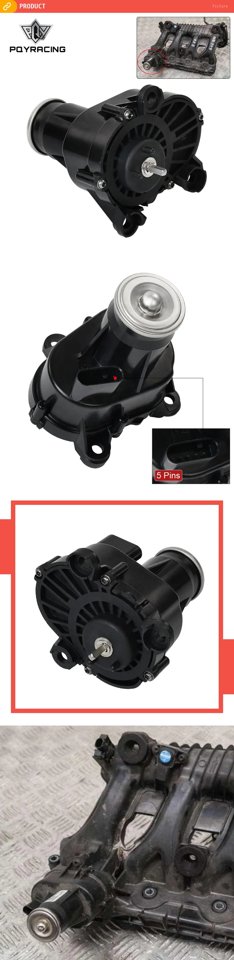 Turbo Intake Manifold Setting Flap Controling Motor For Mercedes-benz ...