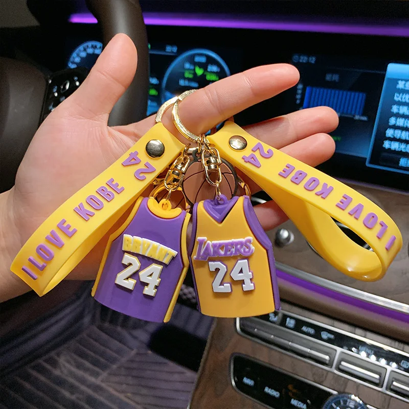 Diy Cartoon Basketball Jersey Keychain For Boy Backpack Car Key Chain ...