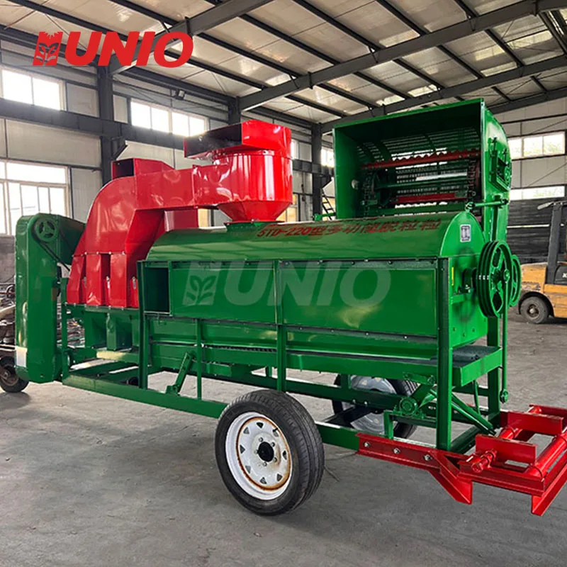Large Tractor Soybean Thresher Professional Processing Hulling ...
