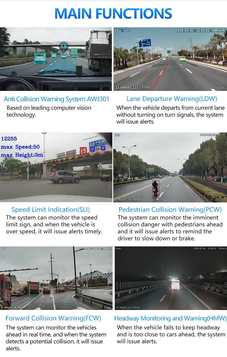Caredrive Smart ADAS System - Advanced Safety Features