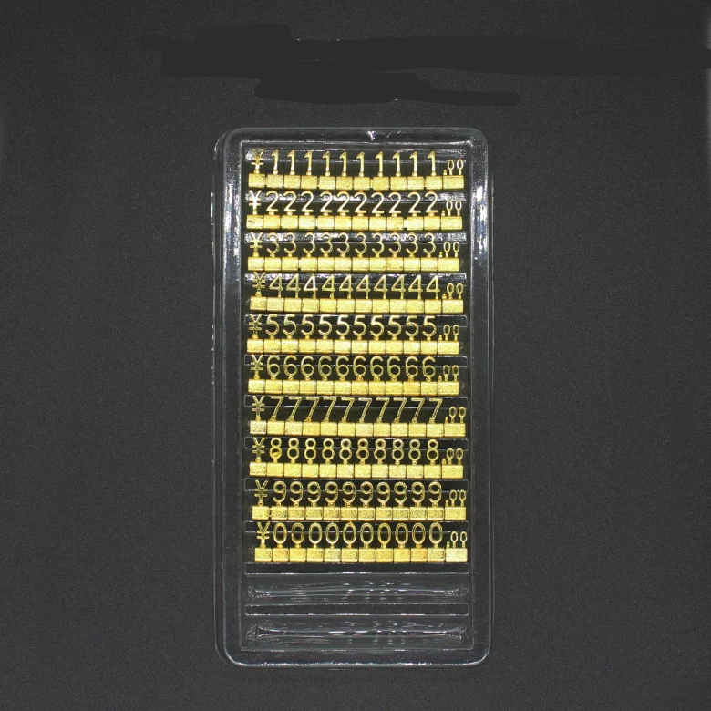 Number Letter Adjustable Price Display Stand Cube Label Sets Of Number ...