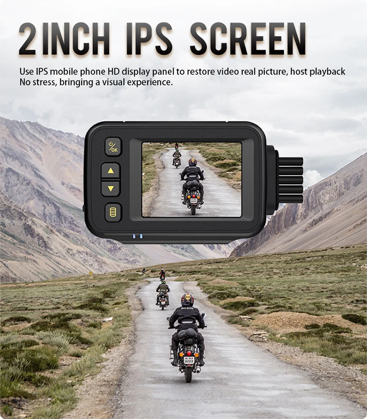 Motorcycle Dvr Dash Cam Full Hd Front Rear View Waterproof Motorcycle ...