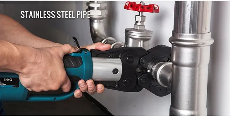 Hydraulic Pex Pipe Battery Powered Copper Pipe Pressing Plumbing Tool ...