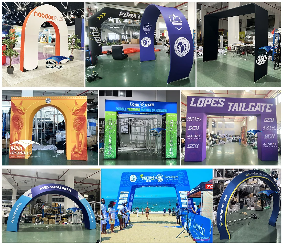 Football Game Aluminum Alloy Entrance Arch Golden Color Branding Sports ...