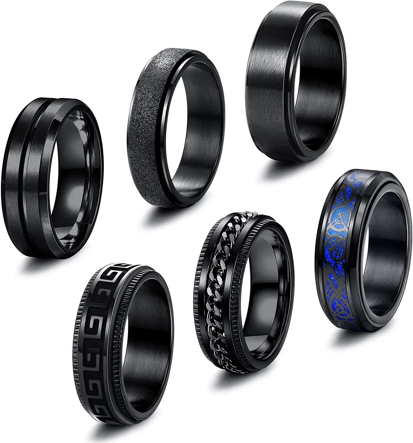 Wholesale Stainless Steel Fidget Rings - Cool & Durable