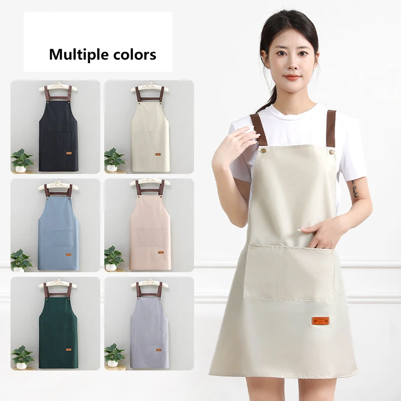 New Design Coral Velvet Hand-wiping Apron Women's Kitchen Waterproof ...