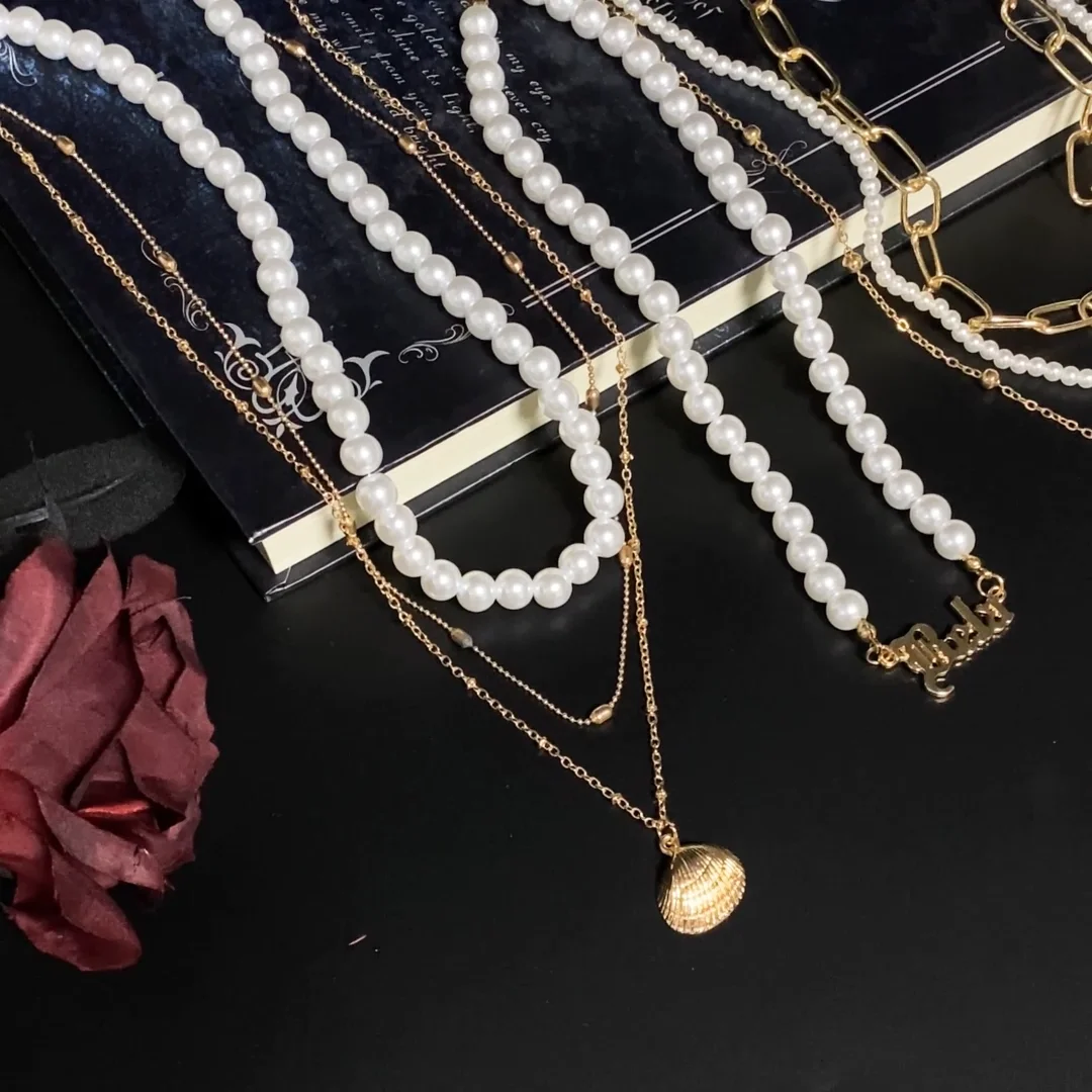 Vkme Wholesale Korean Fashion Party Jewelry Gifts Cute Double Layer ...