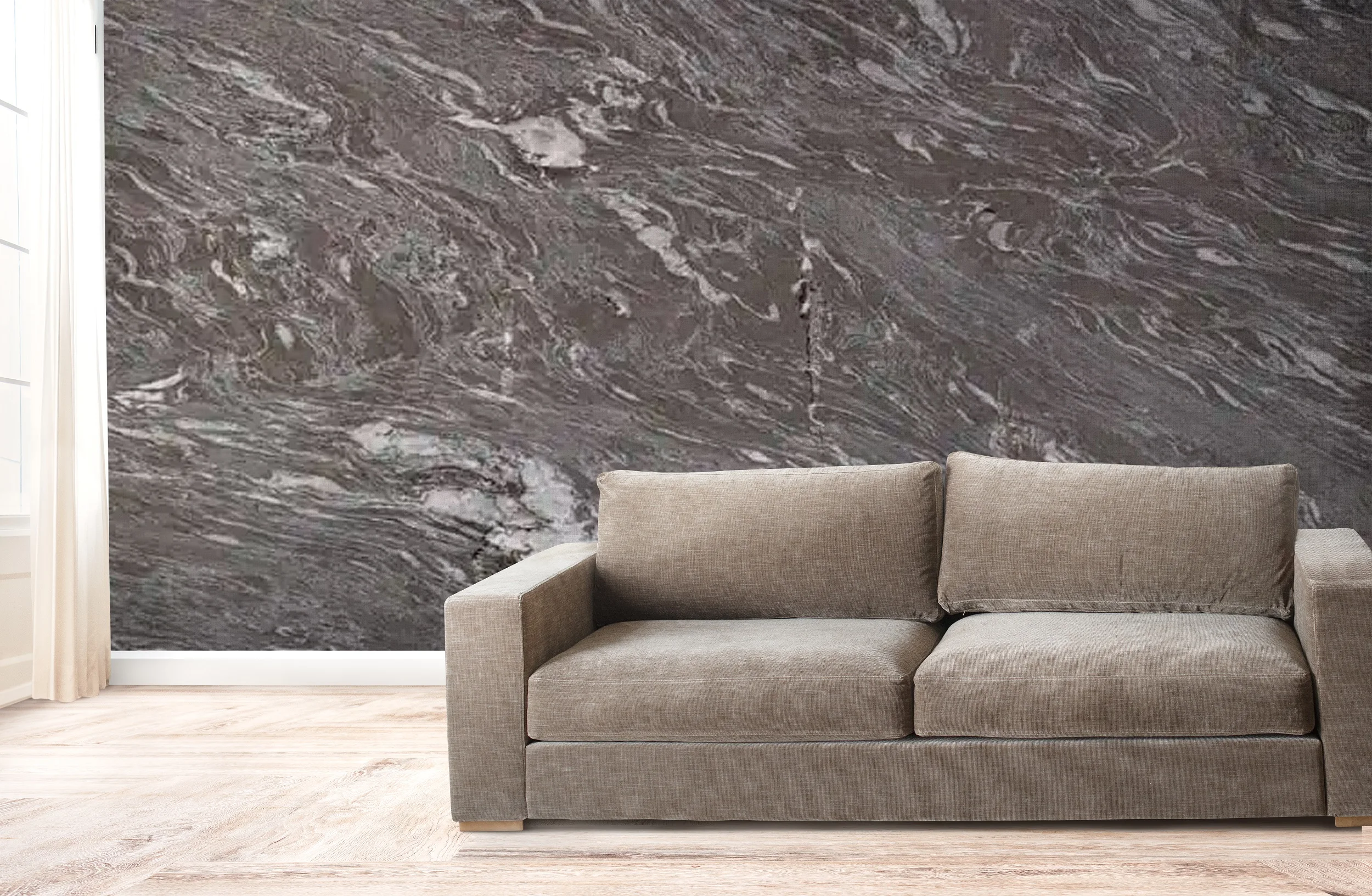 New Luxury Modern Grey Color Graphite Black Granite Slab Stone For ...