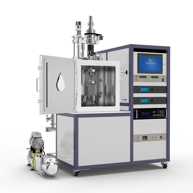 RF DC Multi Cathode Magnetron Sputter Coater for lab film coating ...