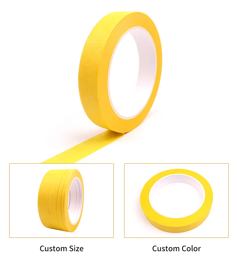 Yellow High Temperature Automotive Masking Tape - Buy Surface Painters ...