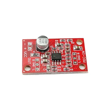 Taidacent Ad828 Stereo Dynamic Microphone Preamplifier Board Pickup Preamp Module Dc 3.8v-15v ...