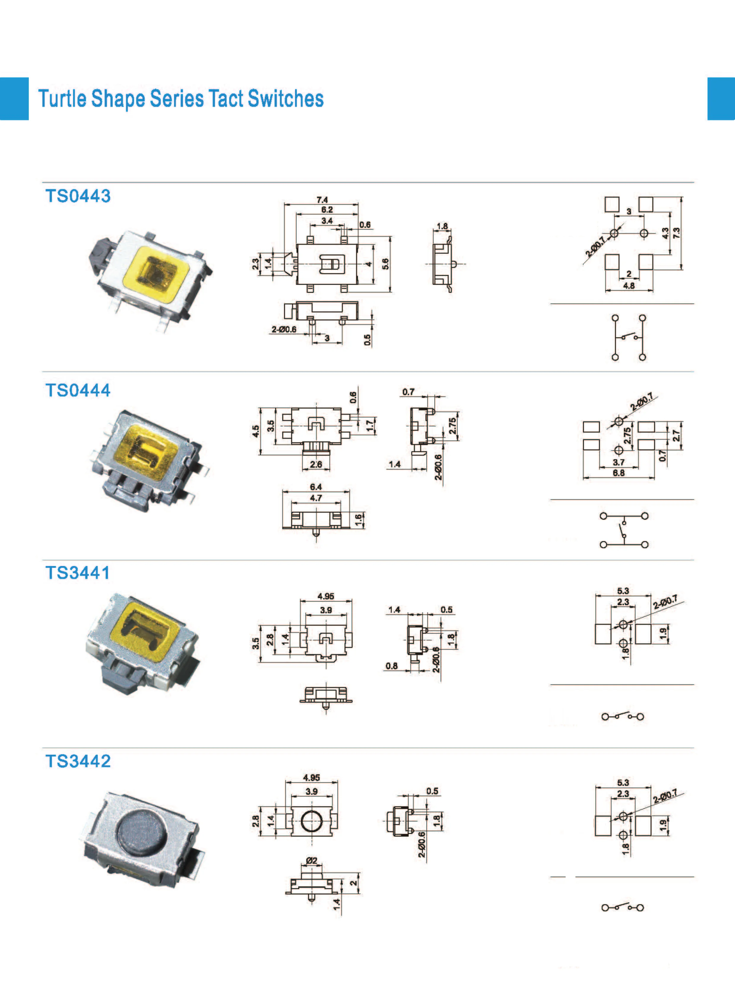 Tact Switch 6x6 Dip Smd Tactile Micro Push Button Micro Switch For ...