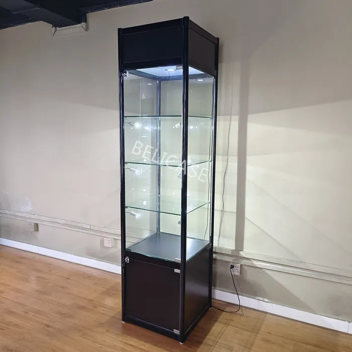 Factory Custom Commercial Floor Standing Display Showcase Modern Design ...
