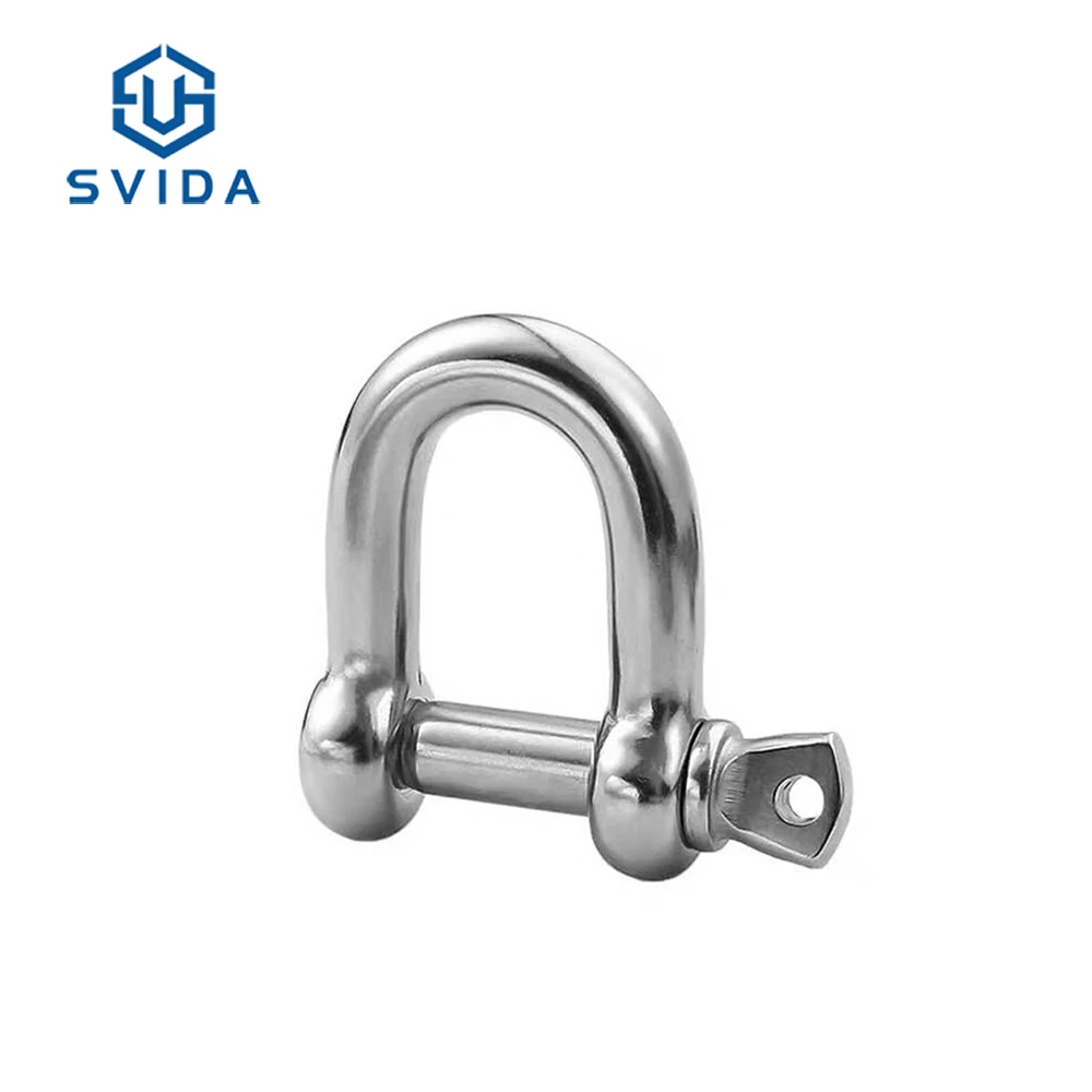 Stock Supply Ss304 Shackle With Safety Pin D Type Shackles For Marine ...