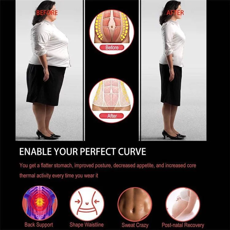 Private Label Weight Lose Body Control Shaper 2 Belts Strap