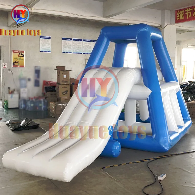 Outdoor Play Floating Inflatable Water Slide with Catapults for Home ...