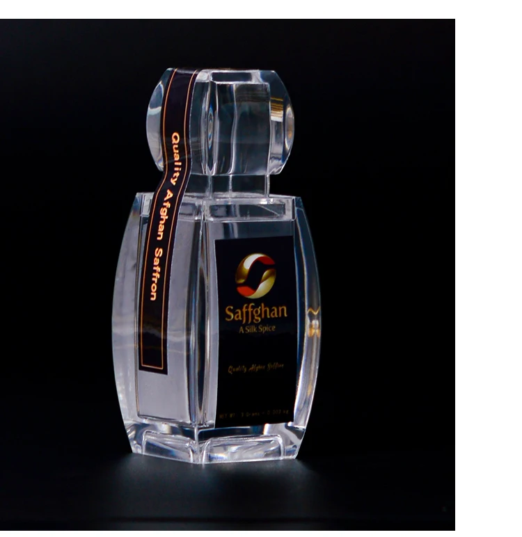 High Quality Transparent Saffron Packaging Acrylic Boxes Bottle ...
