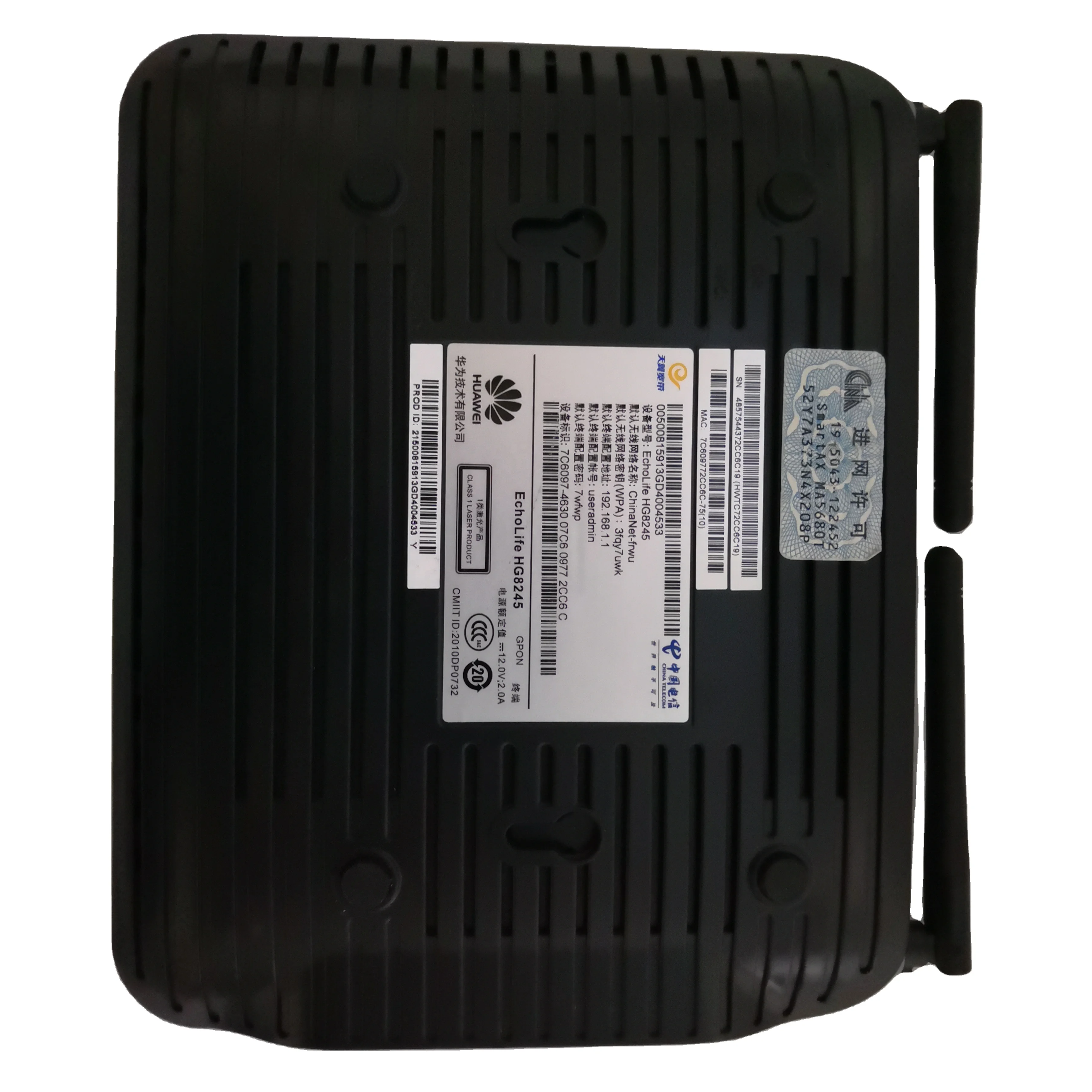 EchoLife HG8245 GPON 4GE+2TEL+USB+WIFI ONU ONT Dual Antenna| Alibaba.com