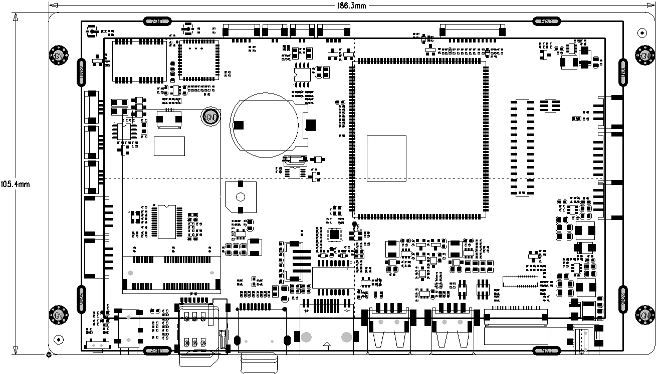 Full Function Android Evaluation Board A133 with 7 Inch LCD
