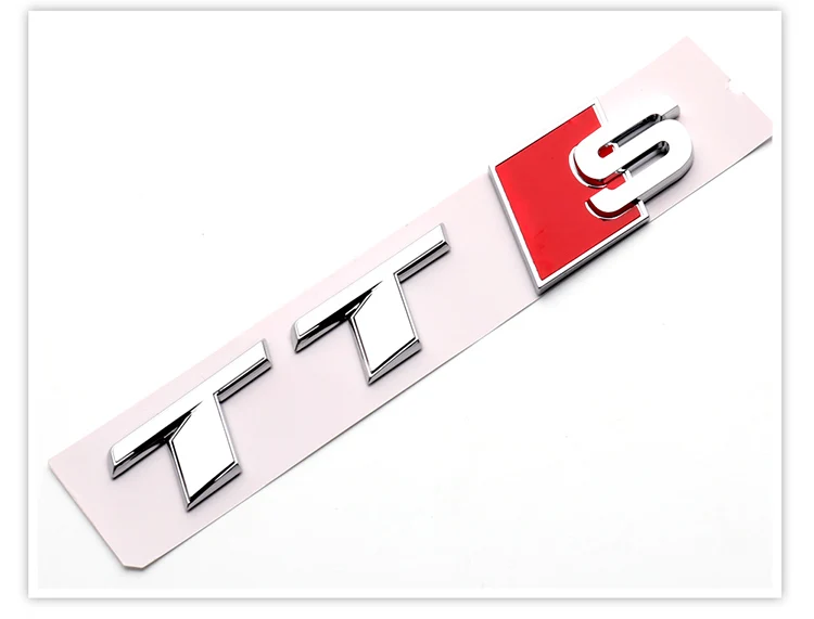 3d Plastic Abs Logo Chrome Car Badge Auto Emblem For Audi Tts Ttrs Car ...