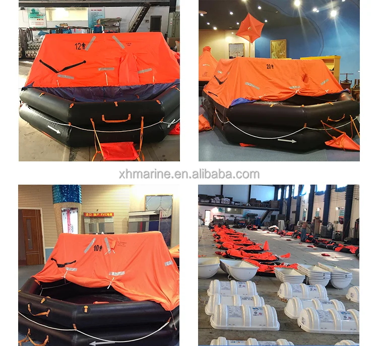 SOLAS Throw Overboard Inflatable Life Raft With Fiberglass FRP Hard ...