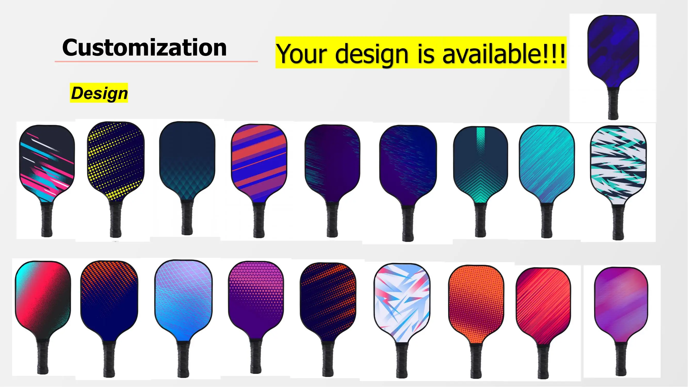 Oem Custom Design Pickleball Paddle With Bag Carbon Fiber 3k T700 ...