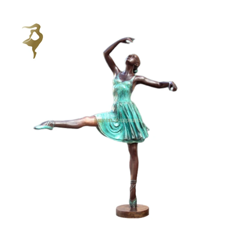 Custom Metal Girl Dancing Lady Statue Bronze Ballet Dancer Art ...