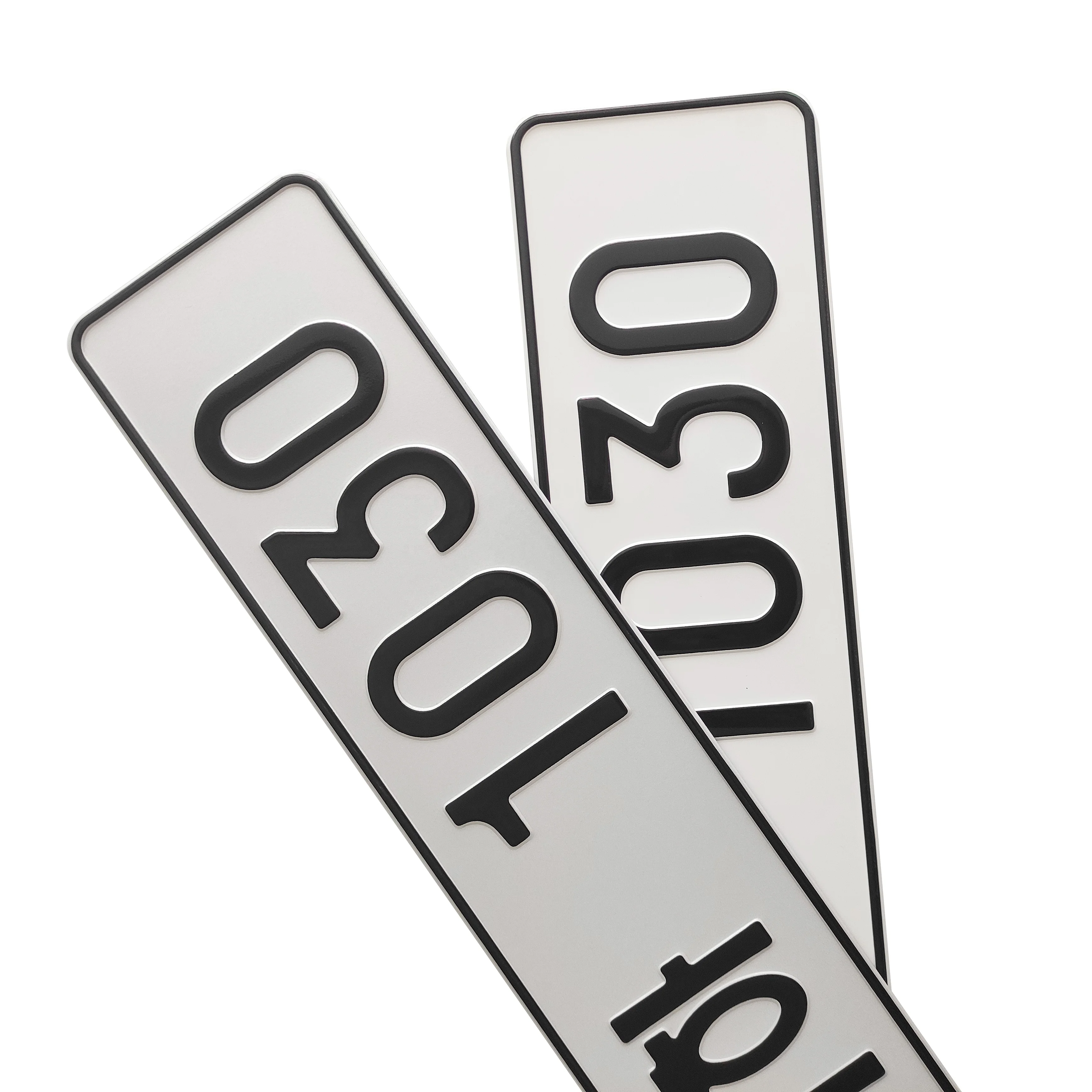 Factory Good Quality European Embossing Reflective Car Blank Number ...