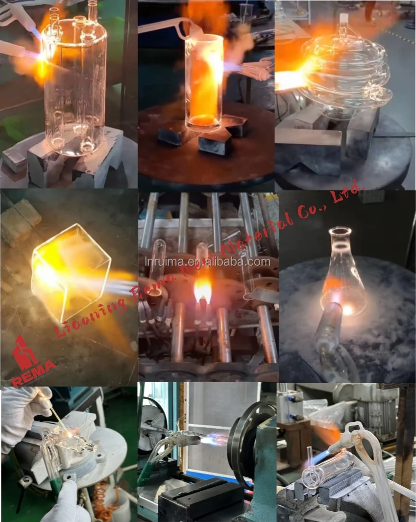 Lab Distillation Round Bottom Glass Boiling Flask - Quartz