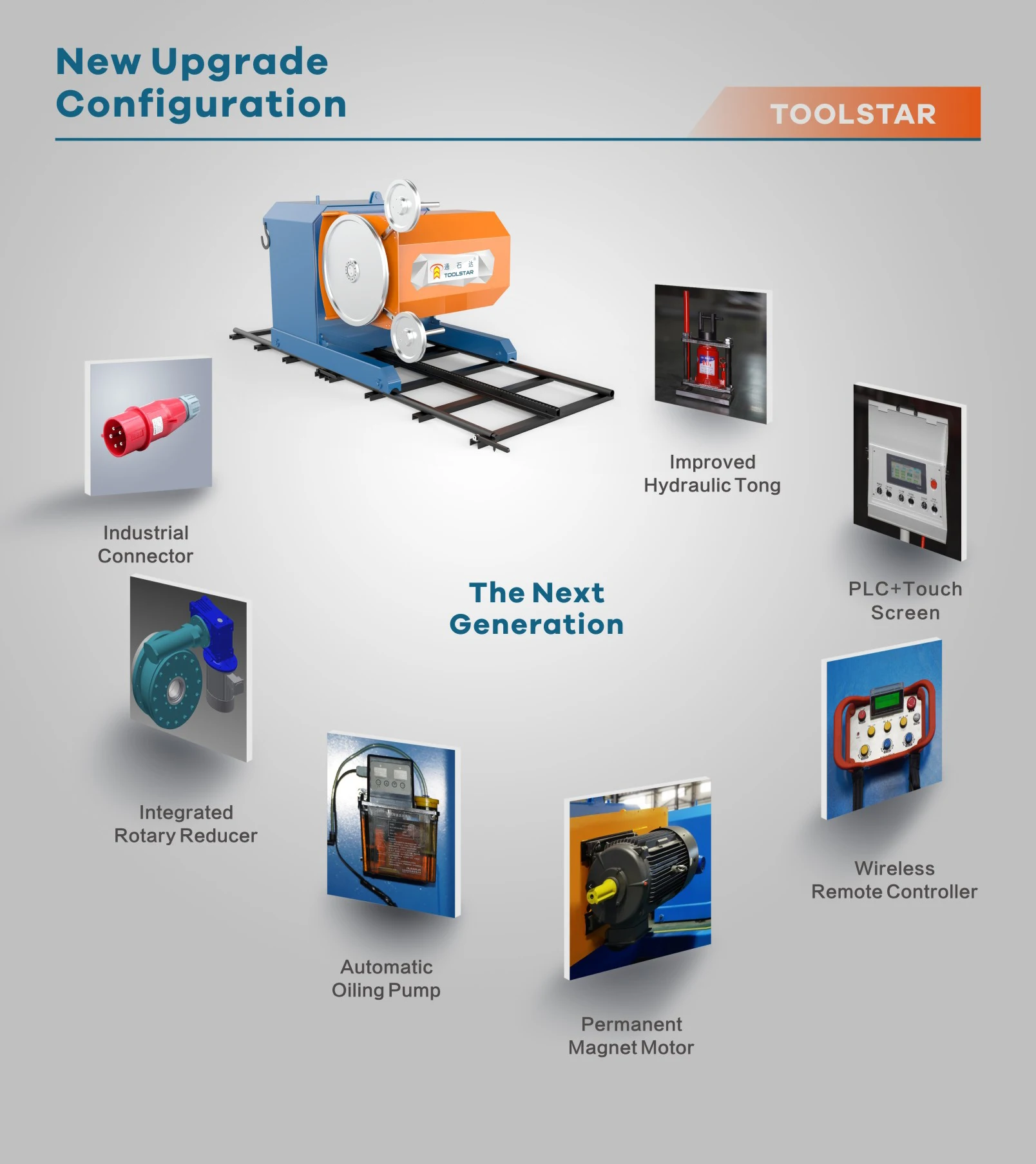Toolstar Diamond Wire Rope Saw Machine For Granite Marble Quarrying ...