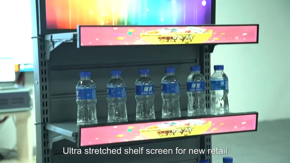 Ultra Wide Shelf Edge Android Wifi Tft Monitor Screen Stretch Lcd Wide ...