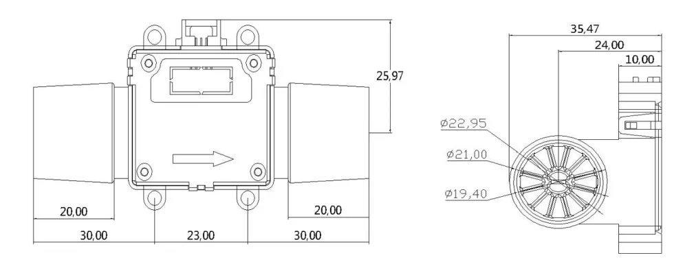 Wholesale Micro Analog HVAC Air Flow Mass Sensor XGZF4000