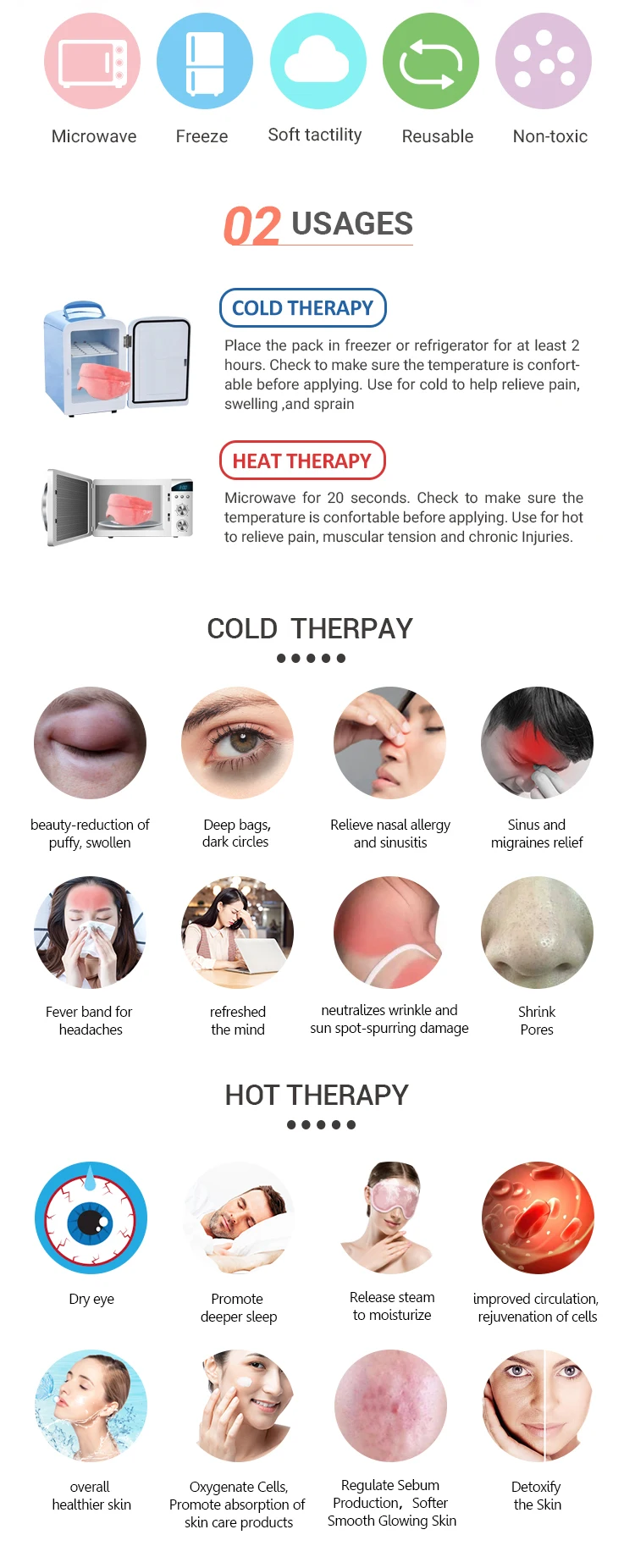 Himalayan Salt Eye Mask - Soothing Relief for Puffy Eyes