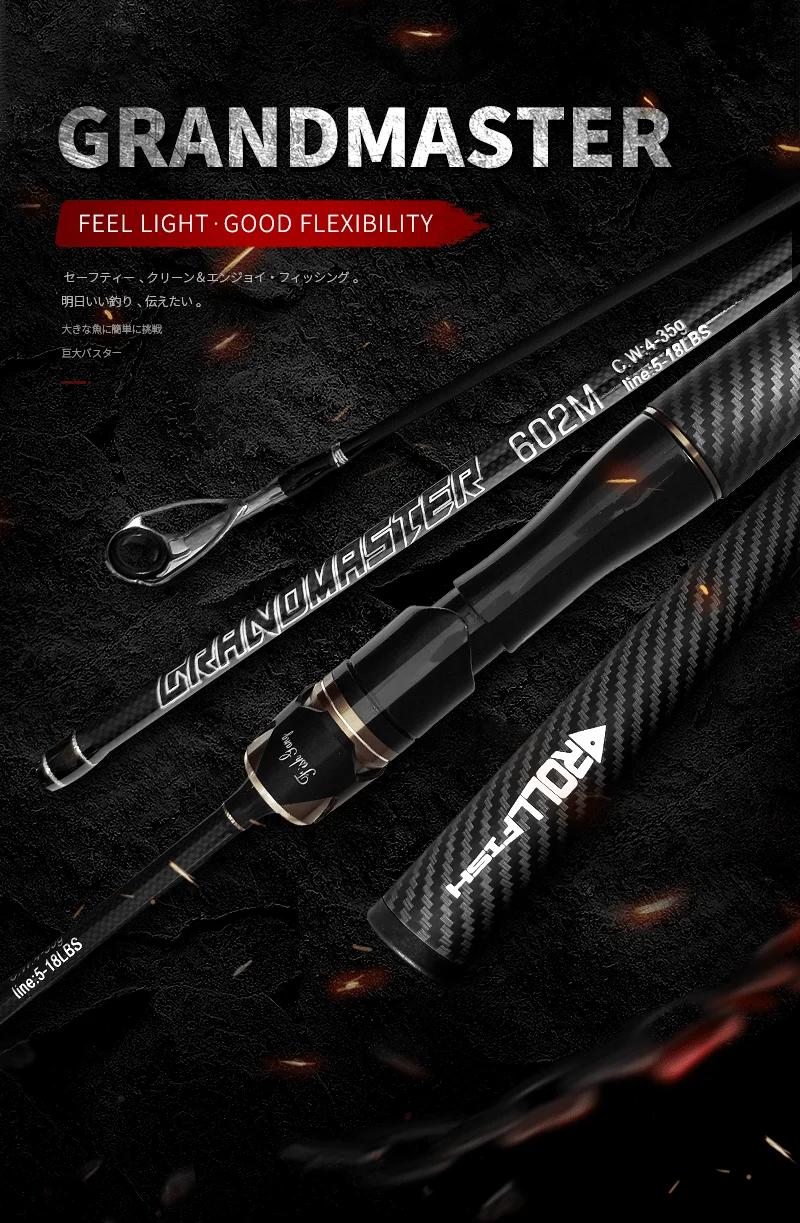 SEASIR Fishing Rods - Carbon Fiber Lure Spinning Baitcasting