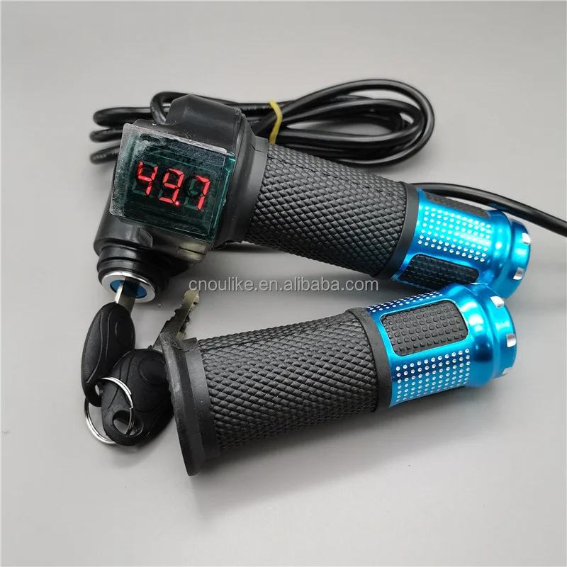 3 Speed Twist Throttle with Voltage Indicator Display and Lock Key for ...