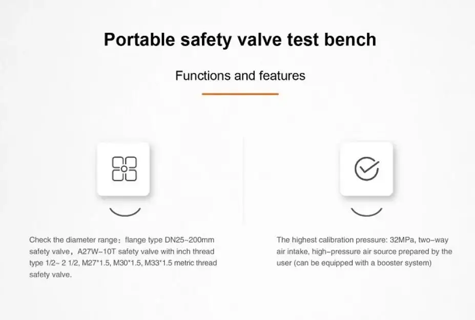 ODMT Custom Make PSV Calibration Pressure Relief Test Bench