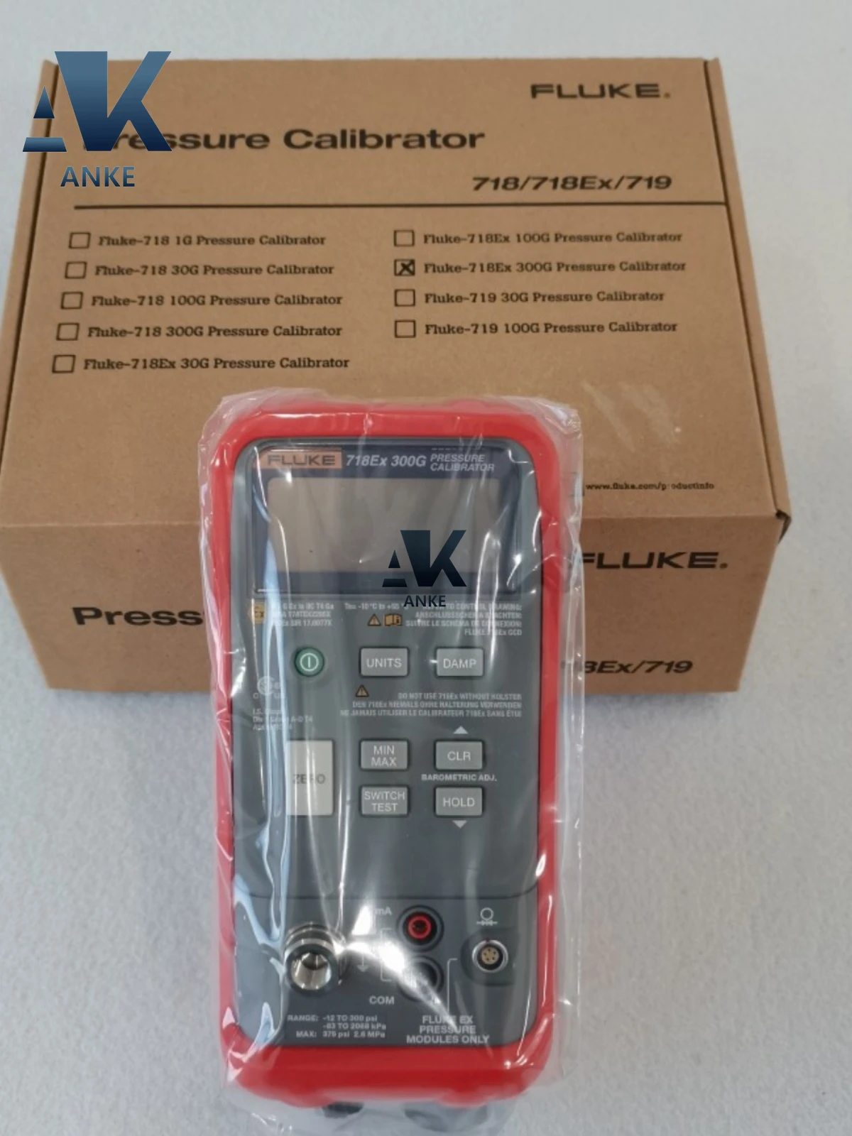 Fluke 718ex Intrinsically Safe Pressure Calibrator - Buy Fluke Laser ...