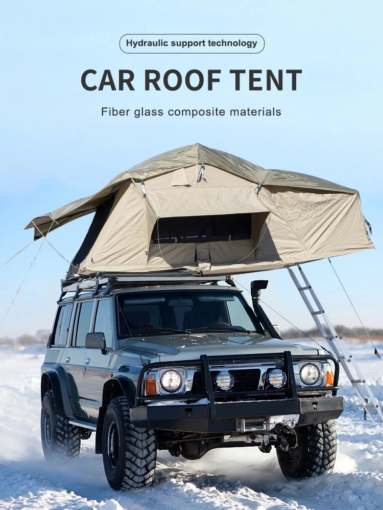 Easy Folding Aluminium Clamshell Car Rooftop Tent Canvas Car Roof Tent ...