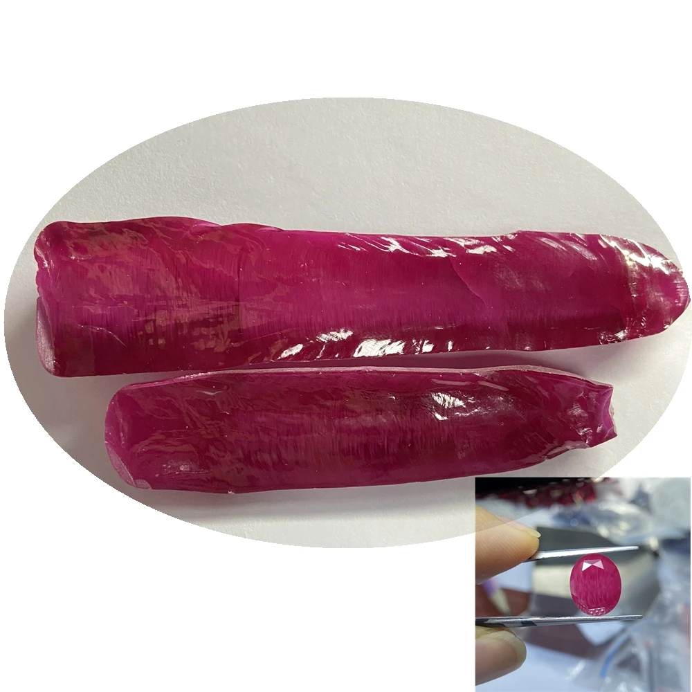 Hq Gems New Products Inclusion Raw Ruby Material Synthetic Opaque Ruby ...