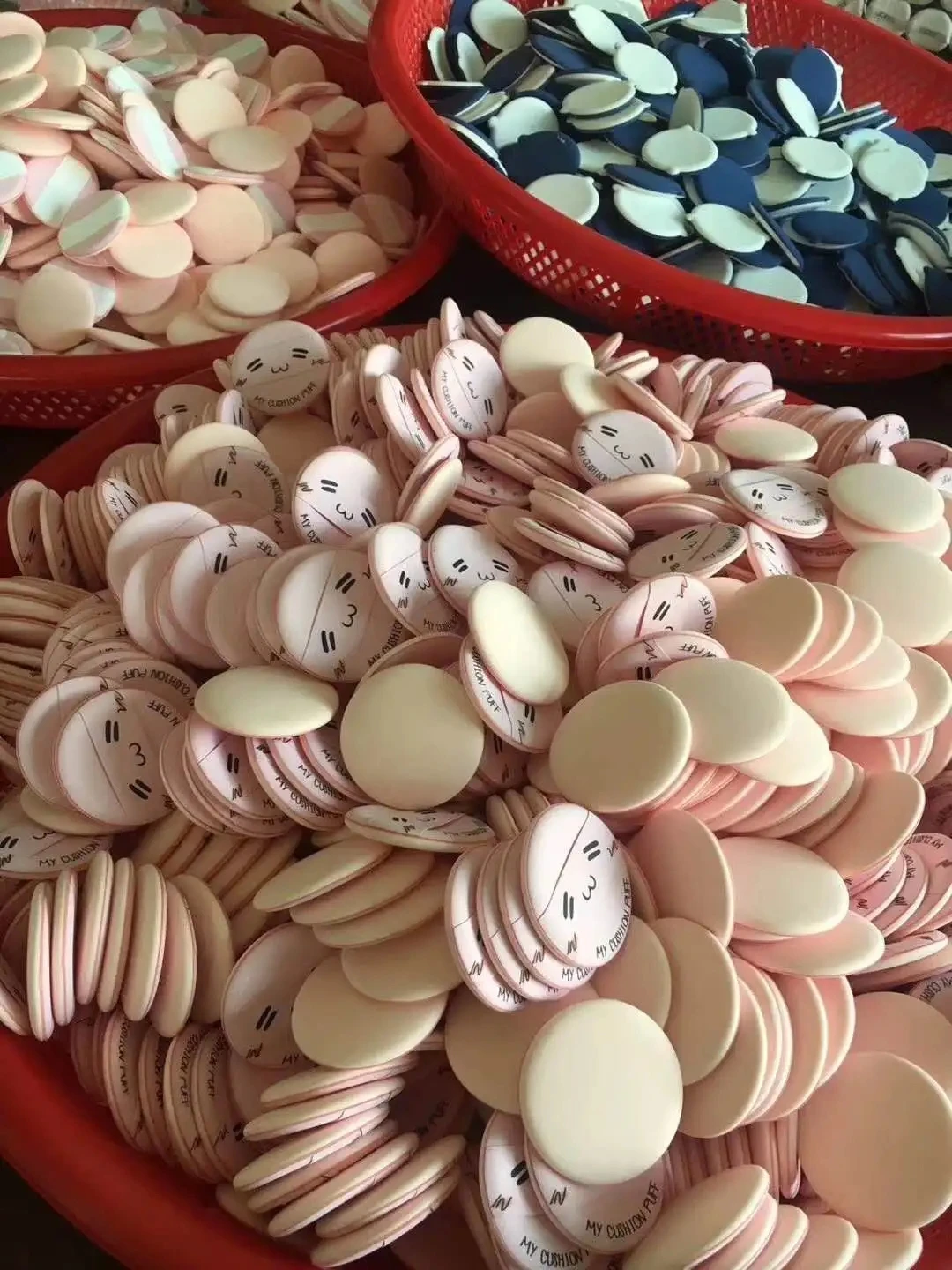 Spa Headband with 2 Pairs Wristband Set 6PCS Powder Puffs Mushroom Head ...