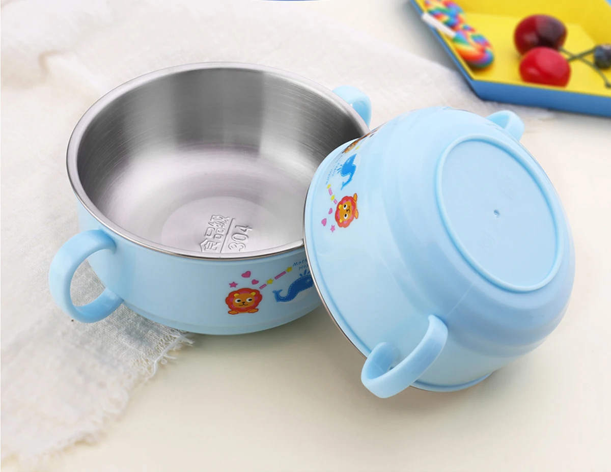 Children's Gift 304 Stainless Steel Children's Insulated Soup Bowl ...