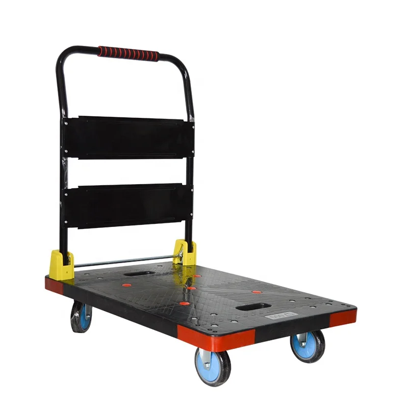 Alibaba.com: Heavy Duty Trolley Push Cart, 4 Wheel Dolly, Foldable ...