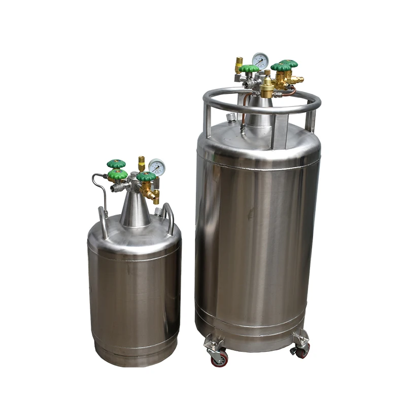 Laboratory Cryogenic YDZ-100/30 Ltr Liquid Nitrogen Supply tank Self-pressurized Outflow ...