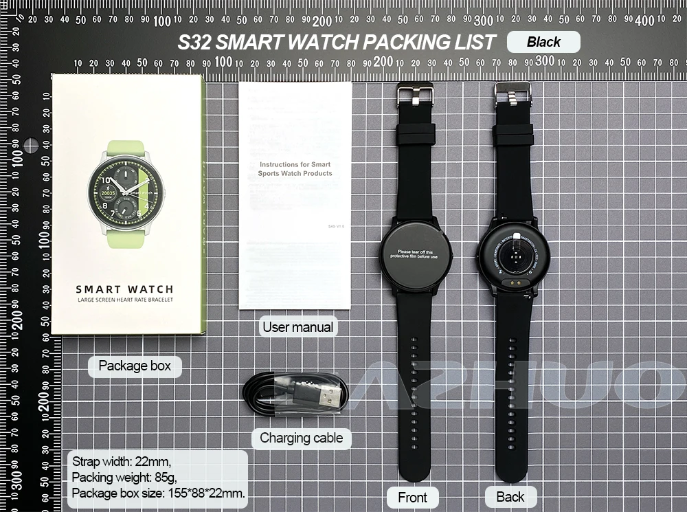 S32 Smart Watch For Men Women Sleep Heart Rate Monitor Reloj ...